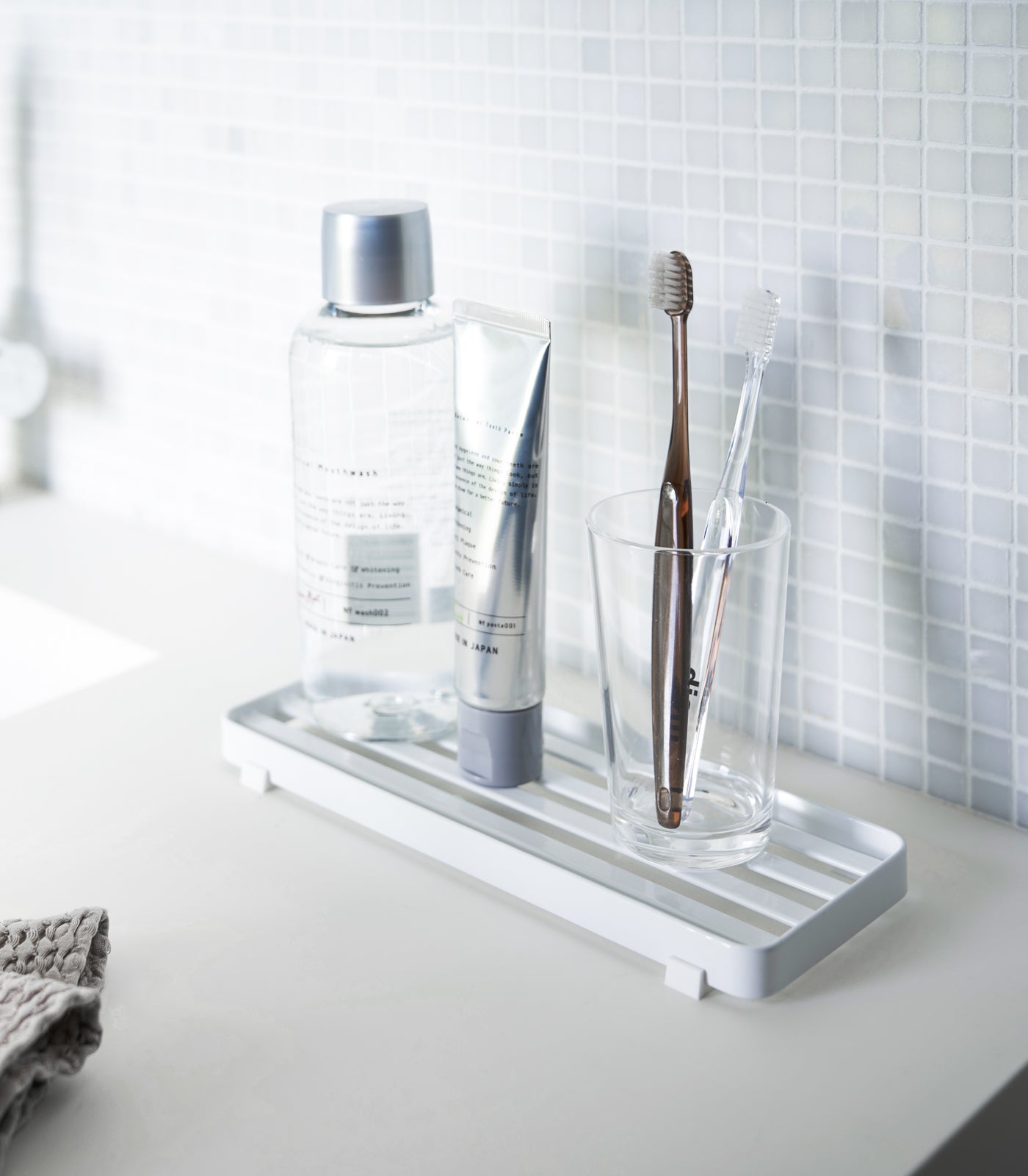 Slotted Bathroom Tray - Steel – Sunrise Mart Brooklyn